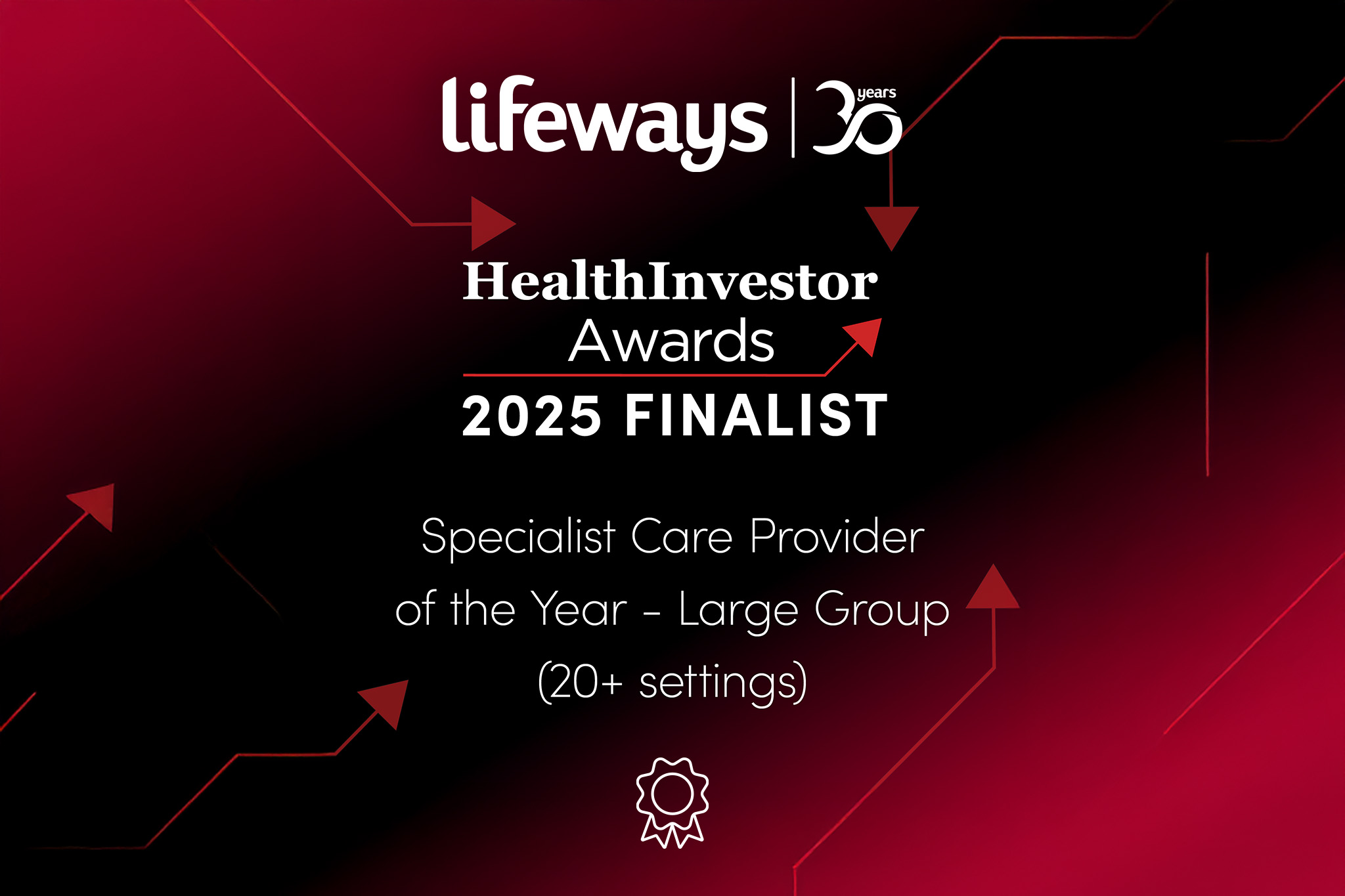 Lifeways shortlisted for prestigious HealthInvestor Award | Lifeways